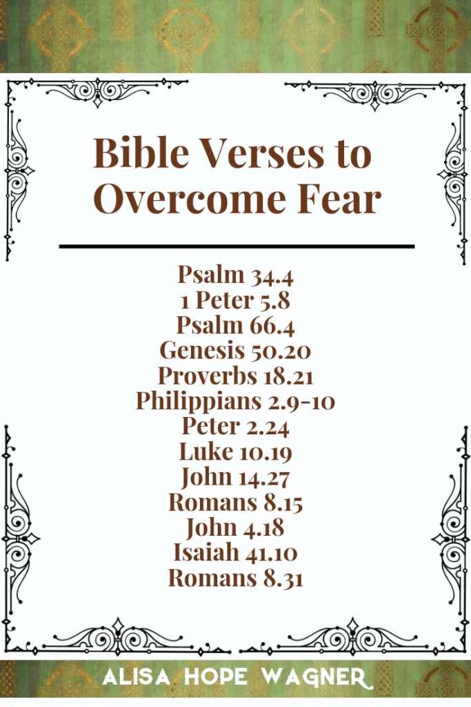 7 Bible Verses to Overcome Fear - Alisa Hope Wagner